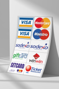 Sticker Market A4 Size Sticker Label Set For Shopping, Card Sticker Set ...