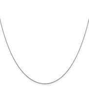 ICE CARATS 14k White Gold .8 Mm V P 8r Pendant Link Rope Chain Necklace ...