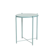 SKYRRA Tables 1pc Blue Table Small Coffee Table Living Room Sofa Corner ...