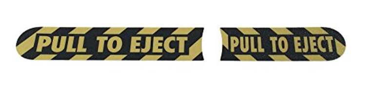 Vital All-Terrain PULL TO EJECT Sticker Decal Set for Jeep Wrangler JK, JKU, Sahara, Rubicon ...