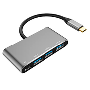 intpw USB C Hub, 4-in-1 USB 3.1 Type-C Multiport Adapter w 3 USB 3.0 ...