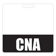 Nurse Nation CNA Badge Buddy Black - Horizontal Heavy Duty Badge Tags ...