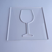 Phocaea Wine Glass Router Template, Clear Acrylic Template, Woodworking ...