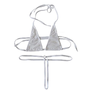 YUANCHENG Bikini Sling triangle Open back String Thong girl Beach ...