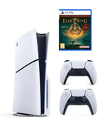 SIE Sony PlayStation 5 Slim Disc with Extra Dualsense White Controller ...