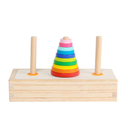 jijiwaiwai Hanoi Tower Kids Educational Toys Wooden Early Learning ...
