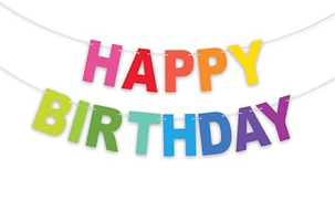 Seyal DIY Colorful Happy Birthday Banner - 8ft - Multi Color Rainbow ...