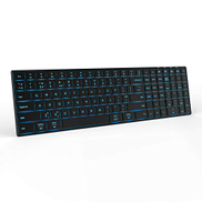 ASHU Bluetooth Backlit Keyboard for Multi-Device 4 devices, Wireless ...