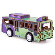 ArtCreativity Wood 3D Puzzle Bus Toy - Wooden Toy Bus with Puzzle ...