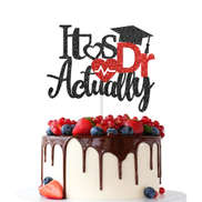 Dalaber It's DR Actually Cake Topper, Congrats Doctor Future Doctor ...