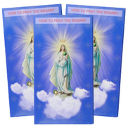 Needzo How to Pray The Rosary Tri Fold Pocket Cards, Catholic Prayer ...