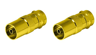 مواصفات و سعر SAT-FOX SAT Antenna Adapter Cable to SAT Adapter Set of 2 F-Connector to IEC ...