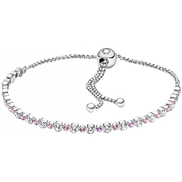 Pandora Pink & Clear Sparkle Slider Bracelet 599377C02-2 price in Dubai ...