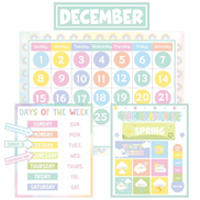 Naozinebi Classroom Calendar Bulletin Board Pastel Pop Calendar ...