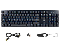 Hexgears G5 2.4G Wireless Mechanical Keyboard 104 Key Wireless and Type ...