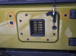 Vital All-Terrain Plastic Tailgate Plug Set for Jeep JK Wrangler Tramp ...