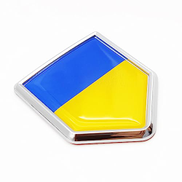 Overdecor Ukraine Flag Decal Ukrainian Sticker Emblem Chrome Shield ...