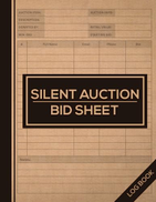 Independently published Silent Auction Bid Sheets log book: Large Size ...