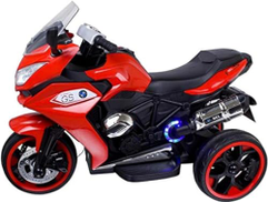 TechPlus-Kids Electric Motorcycle with LED Lights and Sounds sounds ...