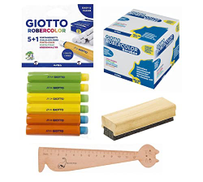 مواصفات و سعر Blumie Shop Set of 100 White Coated Chalks + 6 Giotto ...