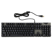 PUSOKEI USB Mechanical Keyboard, 104 Keys Portable Backlight Keyboard ...