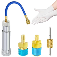 Boltigen R1234YF R134A AC Oil Injector Kit-HVAC Dye Oil Injector Kit ...