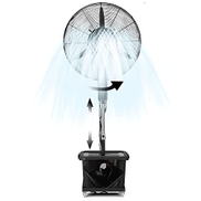 DNBJBKO Fan Misting Kit, 90 Oscillating Pedestal Fan With Mist, Height ...