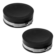 Fernco QC-104 2 Pack 4-in. Qwik Cap Flexible PVC Pipe Cap with ...
