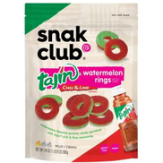 Snak Club Tajin Watermelon Rings Chili & Lime Seasoned Gummy Candy ...