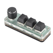 PUSOKEI 3 Key Small Keypad Programmablewith Knob, RGB Backlight USB ...