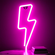 XIYUNTE C-e-pink Lightning - Pink Neon Light Lightning Bolt Led Neon ...