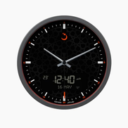 مواصفات و سعر Generic Al-Fajr Round Analog-Digital Wall Clock with LCD ...