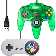 Bundle USB Version 2 Pack USB Classic Controller, iNNEXT PC N64 & SNES ...