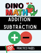 مواصفات و سعر Dino Math: Addition + Subtraction: 100 Practice Pages ...