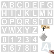 HZMM 1 Inch Letter Stencils Kit, Alphabet Art Craft Stencils, Reusable ...