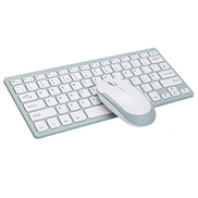ASHU Portable Keyboard and Mouse Set, 2.4G Wireless Compact Ultra Slim ...