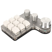 Goshyda Mini Macro Mechanical Keyboard 9 Keys 3 Buttons One Handed USB ...