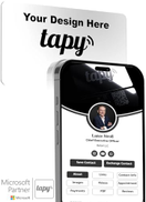 مواصفات و سعر Tapy NFC Digital Business Card Premium Pearl White Smart ...