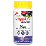 Super Nutrition Simply One, Men, Triple Power Chewable Multivitamin ...