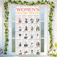 Buxiuer Womens History Month Door Banner Women in History Door Cover ...