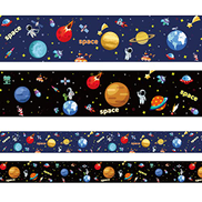 gisgfim 67ft Outer Space Bulletin Board Borders Stickers Space Bulletin ...