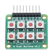 Eujgoov Button Key Module 2x4 Matrix Push Button Switch Board 8 Push ...