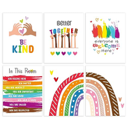 easykart labels 6 Rainbow Poster Diversity Posters for Classroom Decor ...