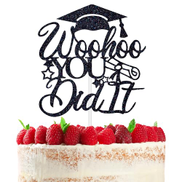 RLXPT Woohoo You Did It Cake Topper, Congrats Grad of 2024 We will Miss ...