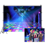 Renaiss 7x5ft Discos Backdrop Discos Ballroom Night Club Neon Music ...