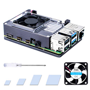 Smraza Raspberry Pi 4 Case, Metal Case for Raspberry Pi 4 Model B with ...