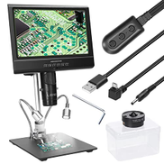 OUNA Microscope, Professional Digital Microscope 1080P 10inch LCD ...
