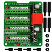 OONO RPi PoE & Terminal Block GPIO Breakout Board Module for Raspberry ...