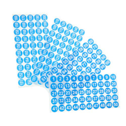 Tofficu 8 Sheets classification digital label classification sticker ...