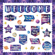 gisgfim Outer Space Welcome Bulletin Board Decorations Motivational ...